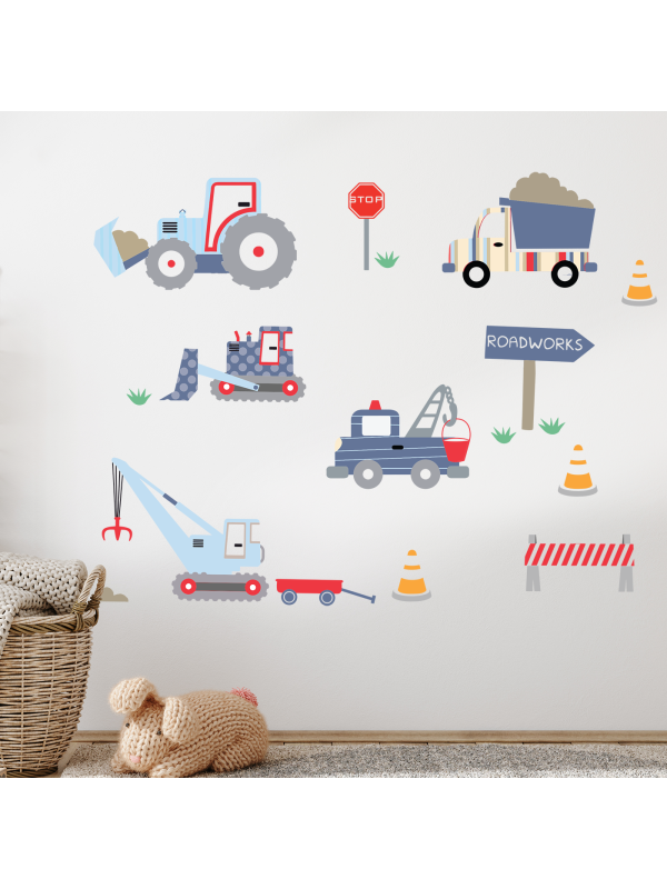Construction Site Wall Stickers