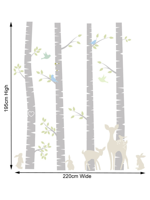 Birch Tree Wall Stickers